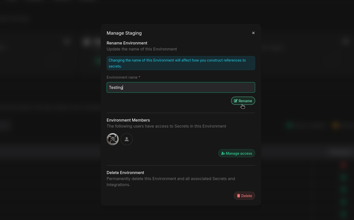 Environments - Phase Docs