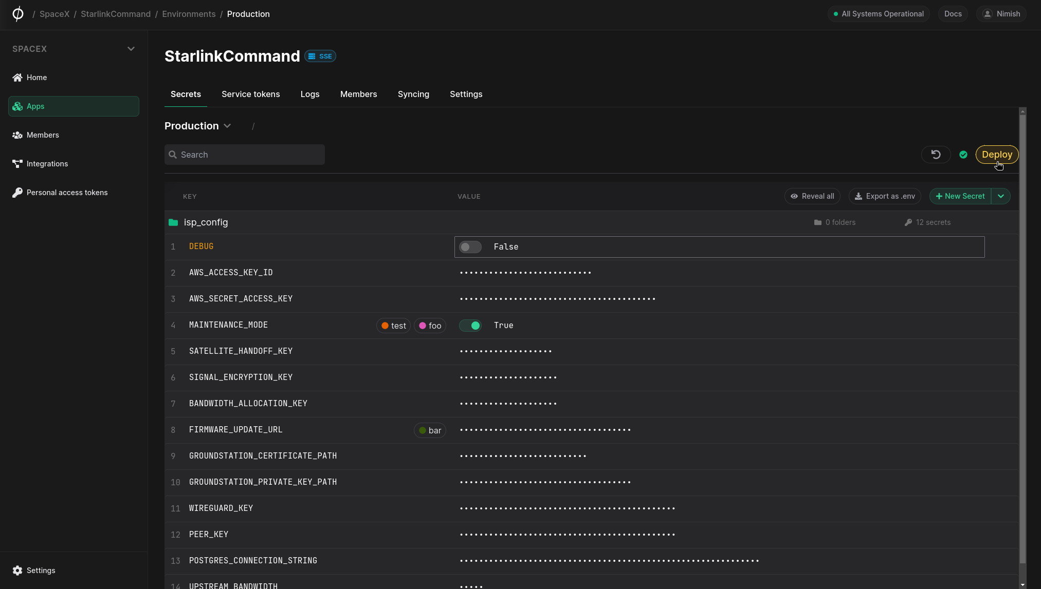 Secrets - Phase Docs