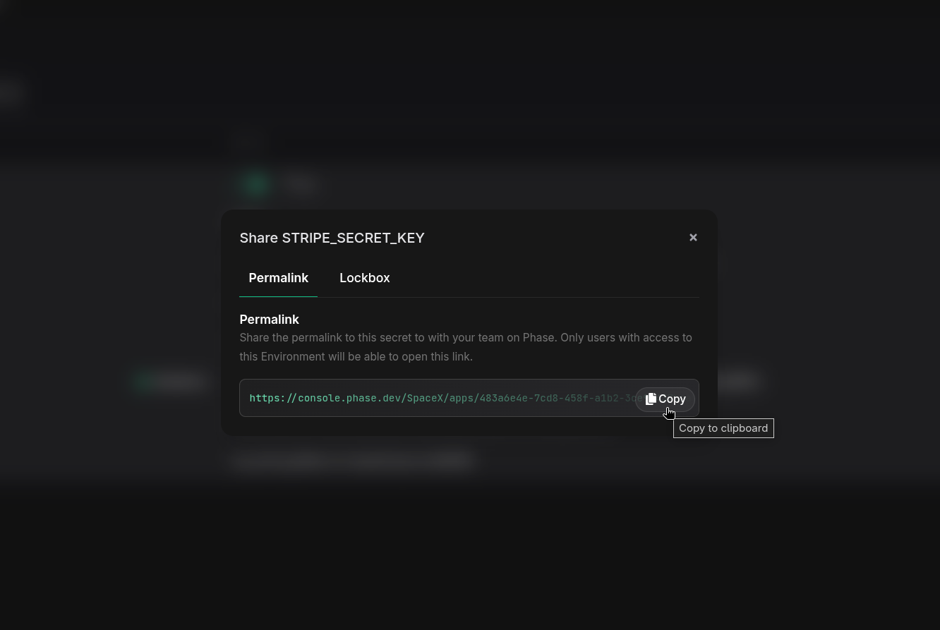 Secrets - Phase Docs