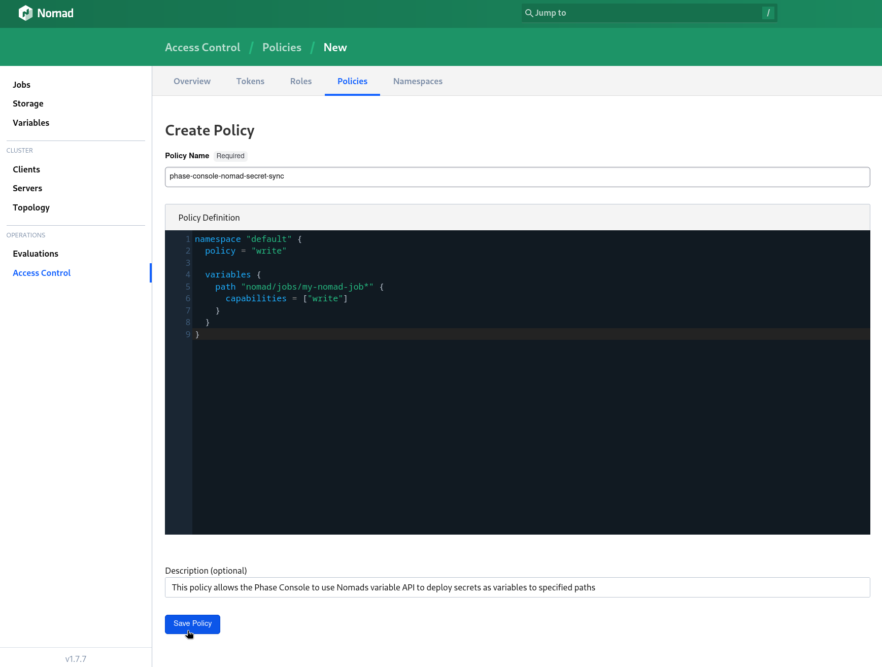Hashicorp Nomad - Phase Docs