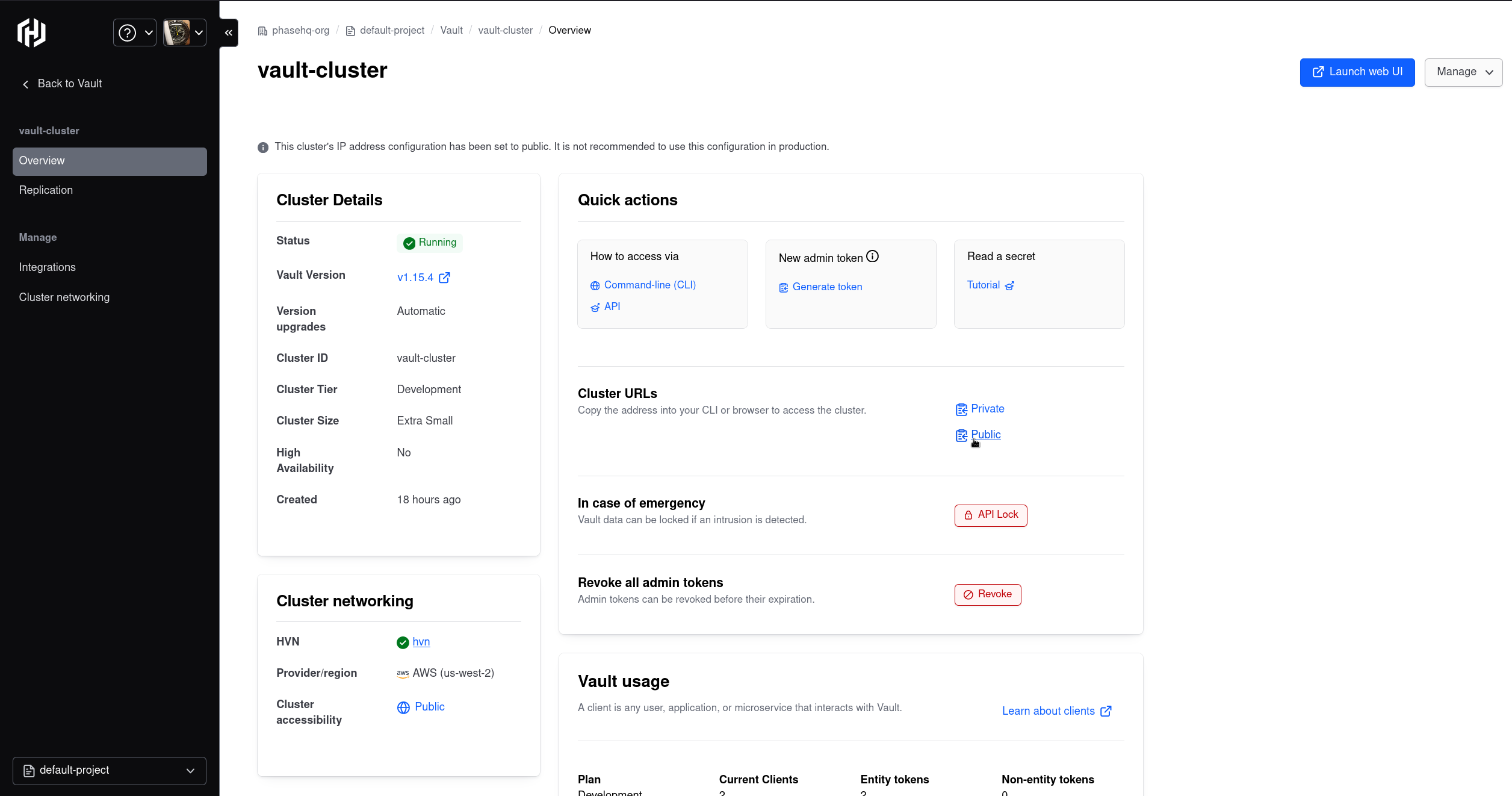 Hashicorp Vault - Phase Docs